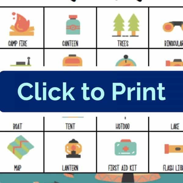 Camping Scavenger Hunt Printable Game - Views From a Step Stool