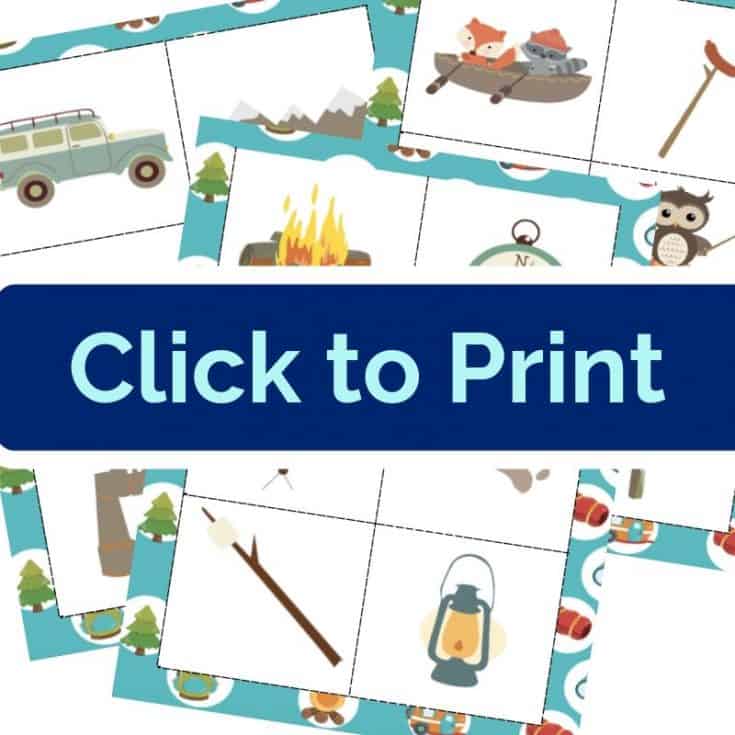 Printable Camping Story Cards for Kids - Views From a Step Stool