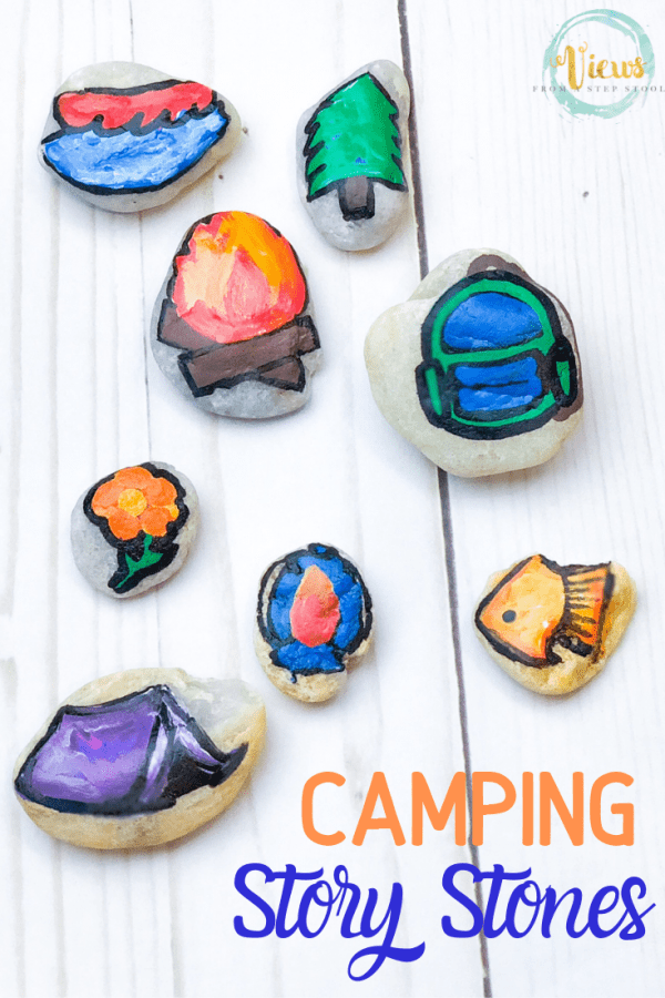 Camping Story Stones for Kids - Views From a Step Stool