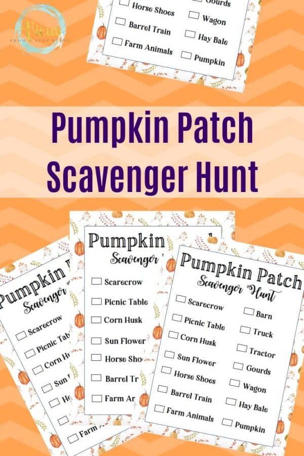 Printable Pumpkin Patch Scavenger Hunt - Views From a Step Stool
