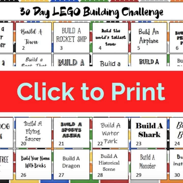 30 Day Lego Challenge for Kids + Printable Calendar - Views From a Step ...