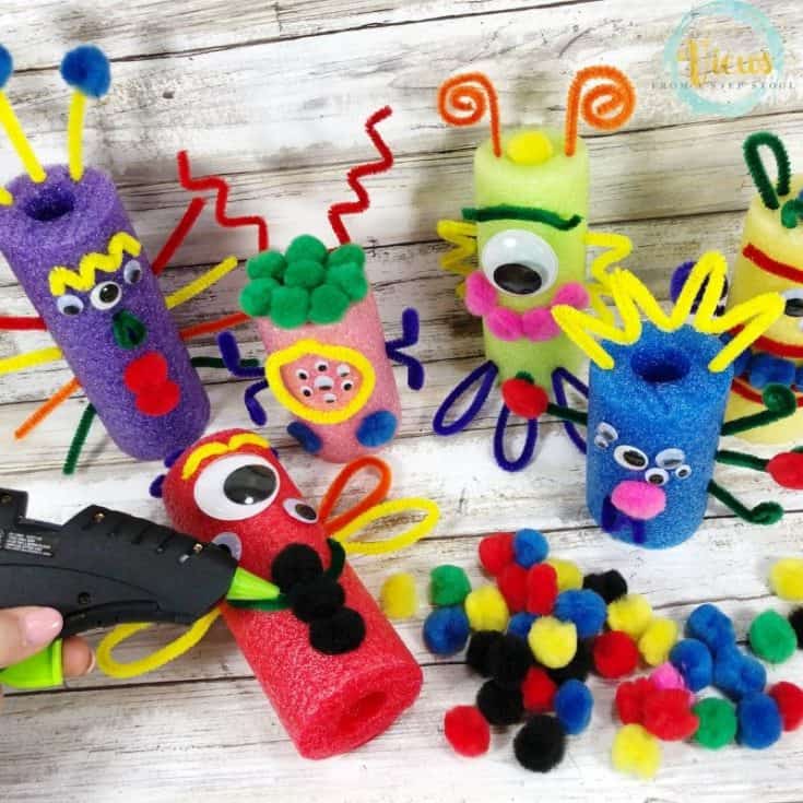 Build a Monster STEM Challenge for Kids with Pool Noodles - Views From ...