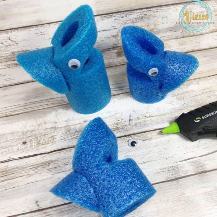 Pool Noodle Shark Craft for Kids - Views From a Step Stool