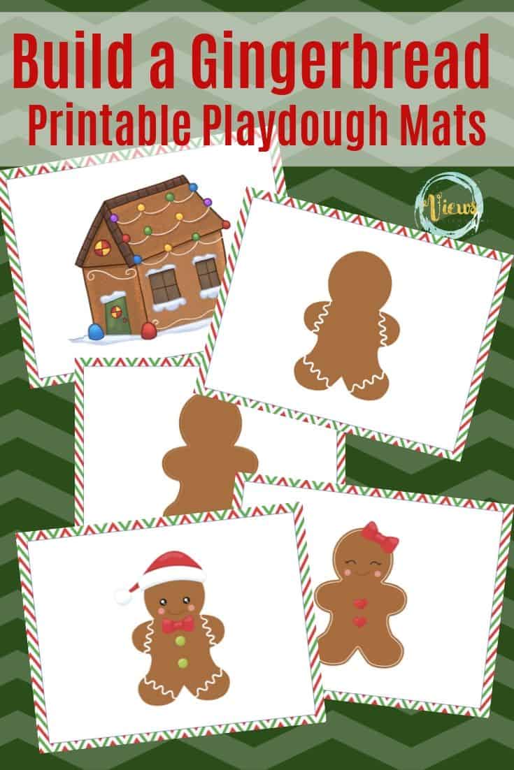 Printable Gingerbread Playdough Mat for Christmas Sensory Play - Views ...