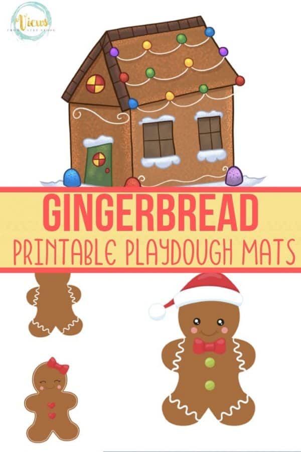 Printable Gingerbread Playdough Mat for Christmas Sensory Play - Views ...