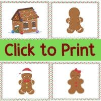 Printable Gingerbread Playdough Mat for Christmas Sensory Play - Views ...