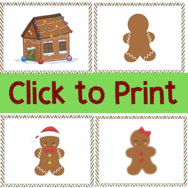 Printable Gingerbread Playdough Mat for Christmas Sensory Play - Views ...