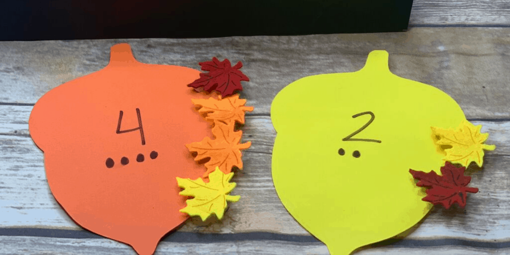 Fall Clip Counting Busy Bag - Views From a Step Stool