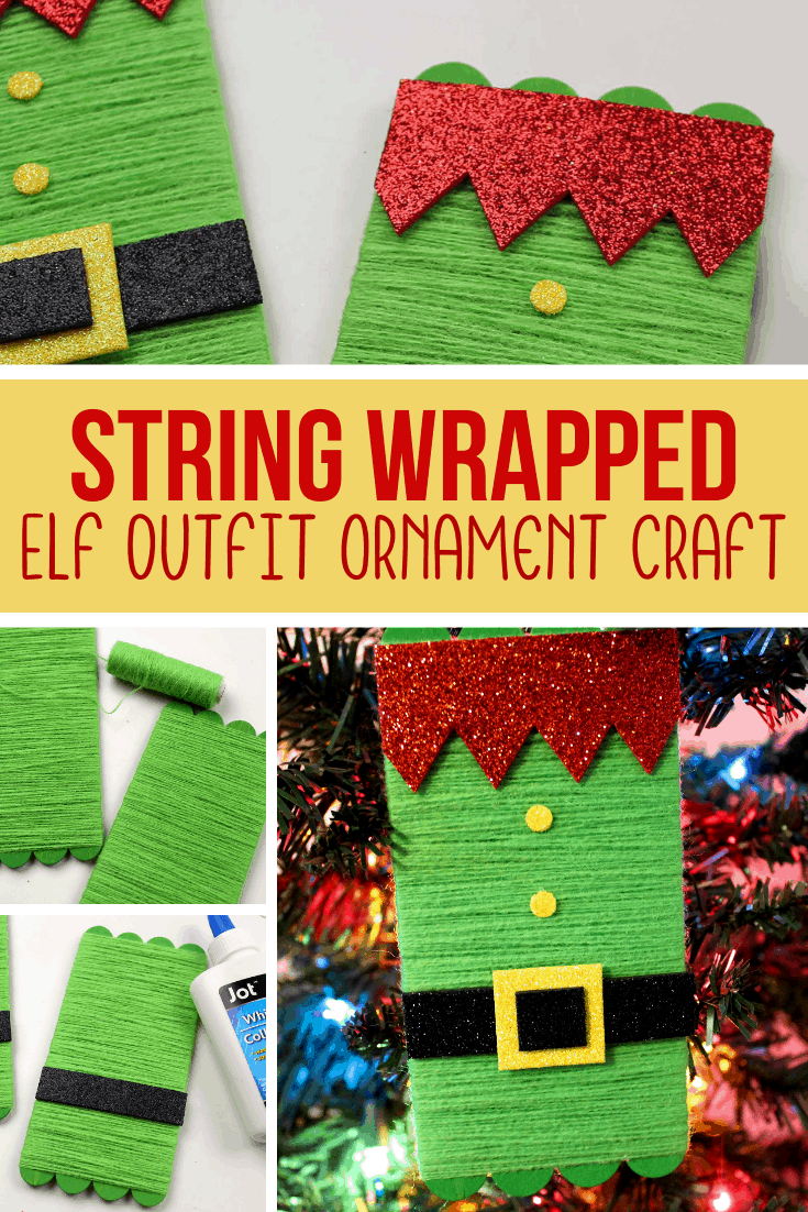 Popsicle Stick Wrapped Elf Ornament Craft for Kids - Views From a Step ...