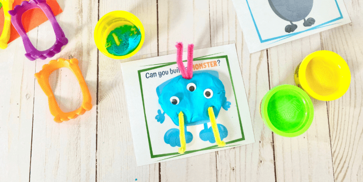 Build a Monster Playdough Mats to Print - Views From a Step Stool