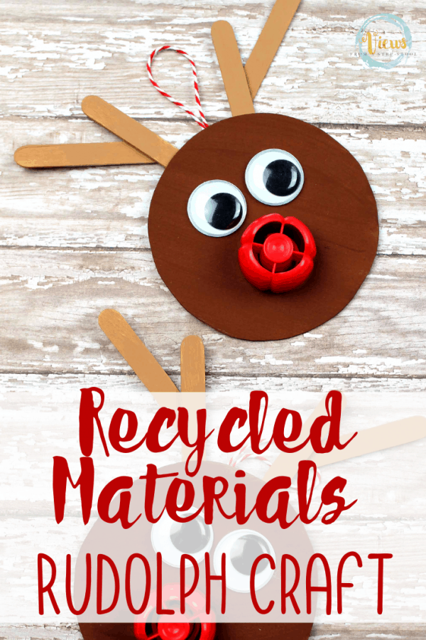 Paper Rudolph Ornament Craft from Recycled Materials - Views From a ...