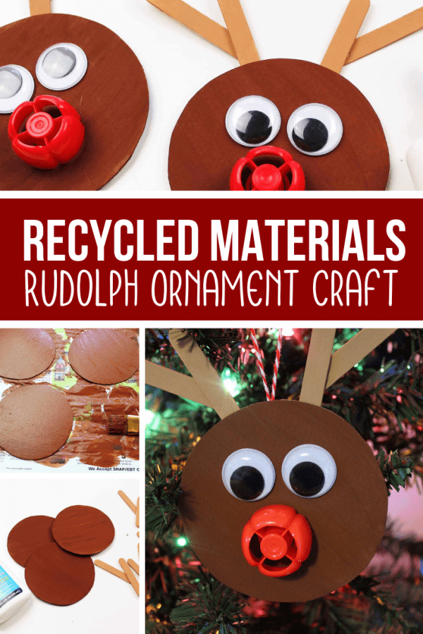 Paper Rudolph Ornament Craft from Recycled Materials - Views From a ...