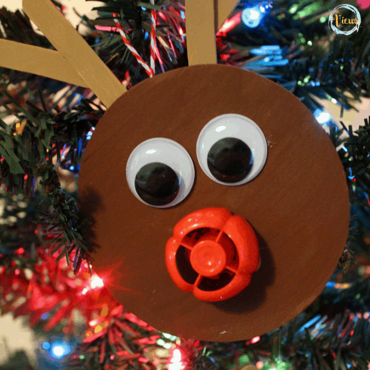 Paper Rudolph Ornament Craft from Recycled Materials - Views From a ...