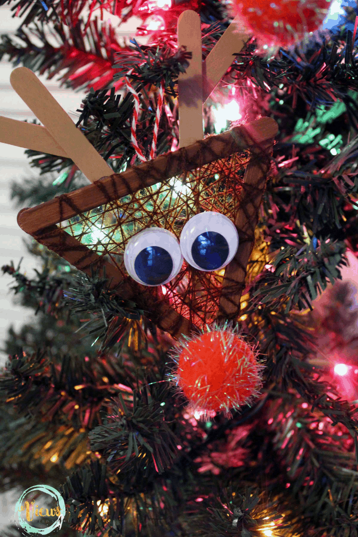 String Rudolph Ornament Craft for Kids - Views From a Step Stool