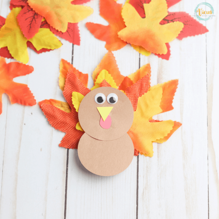 Turkey Leaf Craft for Kids - Views From a Step Stool
