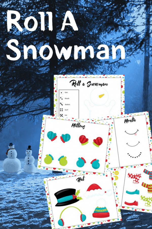 Roll a Snowman printable game - Views From a Step Stool