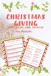 Christmas Giving Activities: Printable Bucket List and Tracker - Views ...