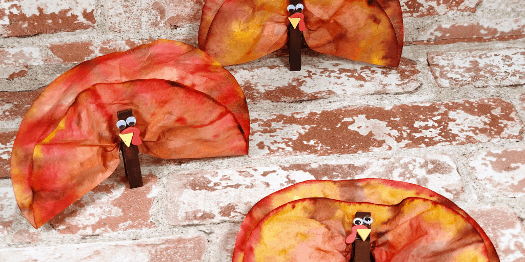 Coffee Filter Turkey Craft for Kids - Views From a Step Stool