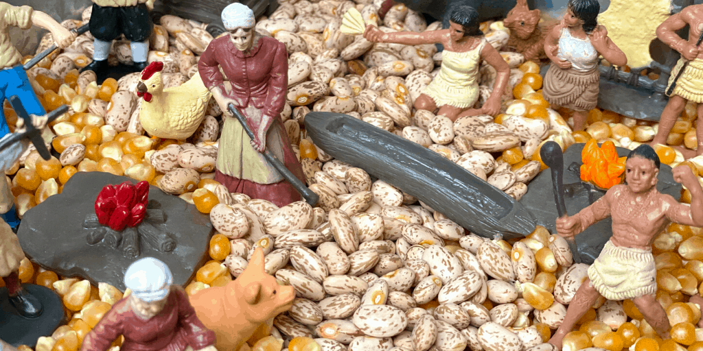 Thanksgiving Sensory Bin: Native American and Pilgrim Small World ...