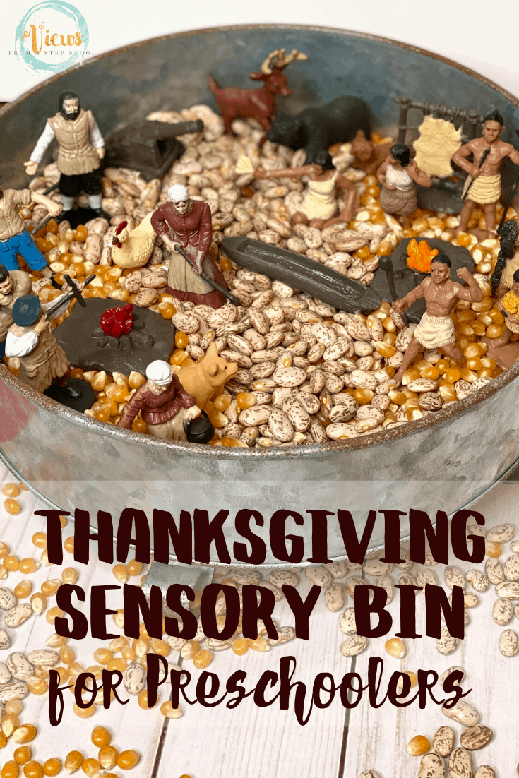Thanksgiving Sensory Bin: Native American and Pilgrim Small World ...