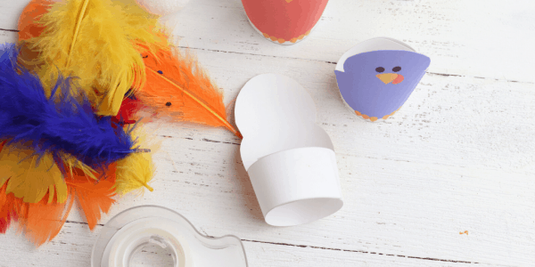 Color Matching Turkey Feather Game - Views From a Step Stool