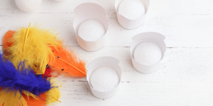 Color Matching Turkey Feather Game - Views From a Step Stool