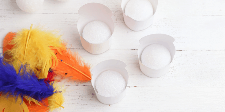 Color Matching Turkey Feather Game - Views From a Step Stool