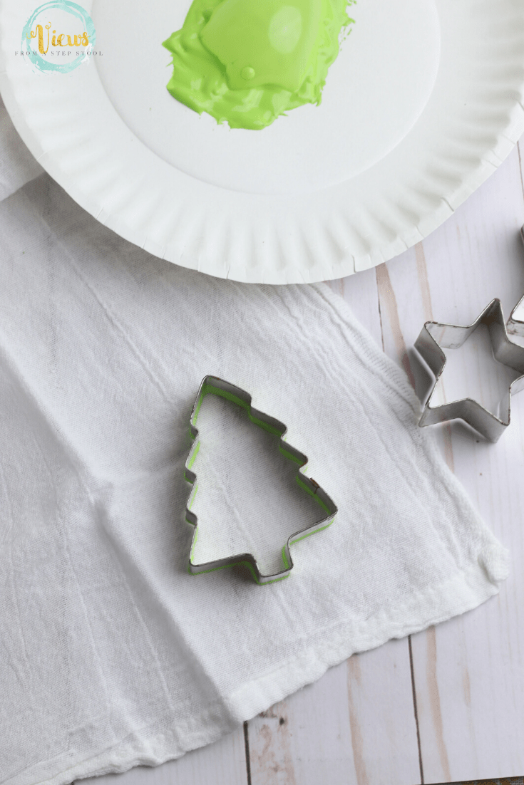 Stamped Tea Towel Christmas Craft for 1 and 2 Year Olds - Views From a ...