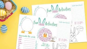 Printable Easter Placemat for Kids with Fun Activities - Views From a ...