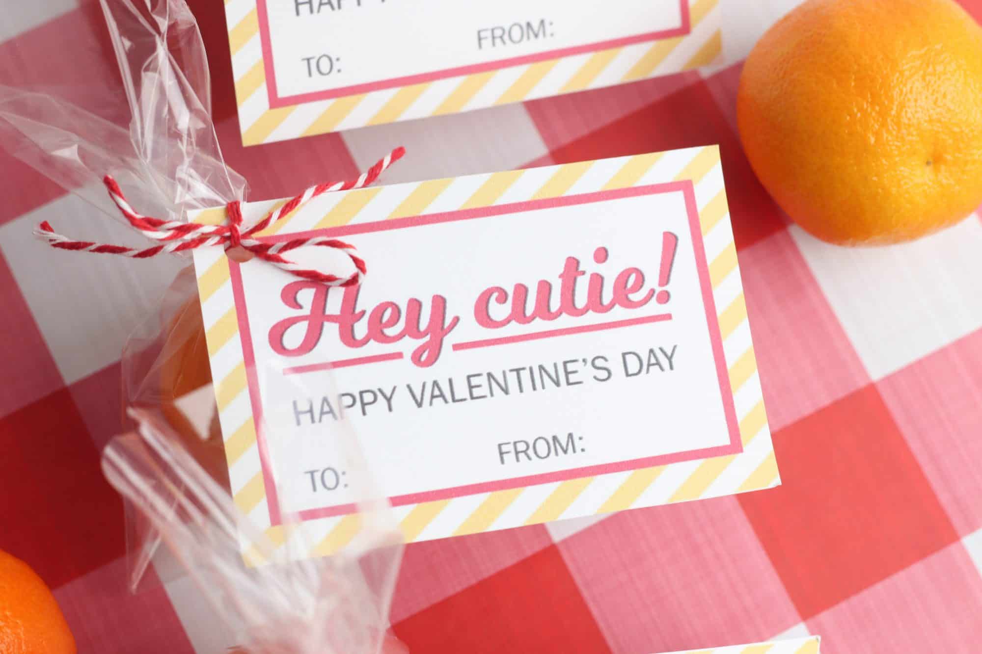 Cutie Valentines for Kids with Free Printable - Views From a Step Stool