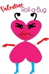 Roll a Love Bug Printable Valentine Dice Game - Views From a Step Stool