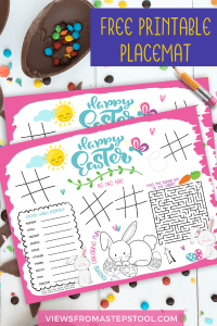 Printable Easter Placemat for Kids with Fun Activities - Views From a ...