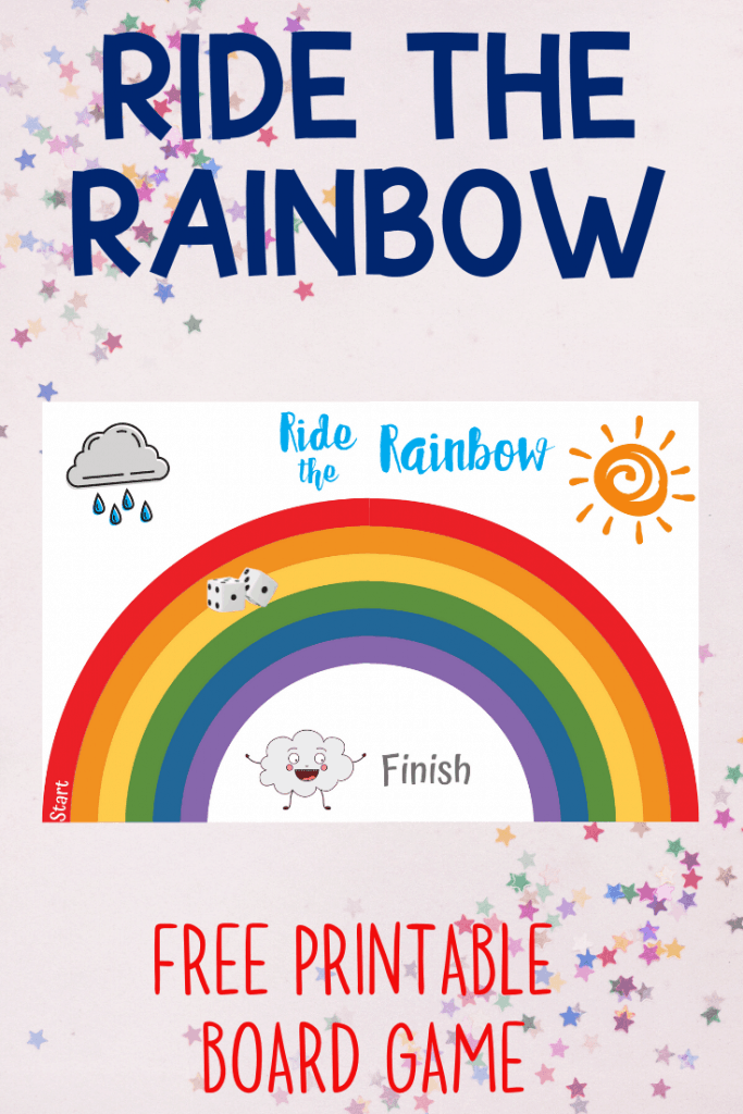 Ride the Rainbow Board Game Printable - Views From a Step Stool