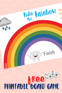 Ride the Rainbow Board Game Printable - Views From a Step Stool