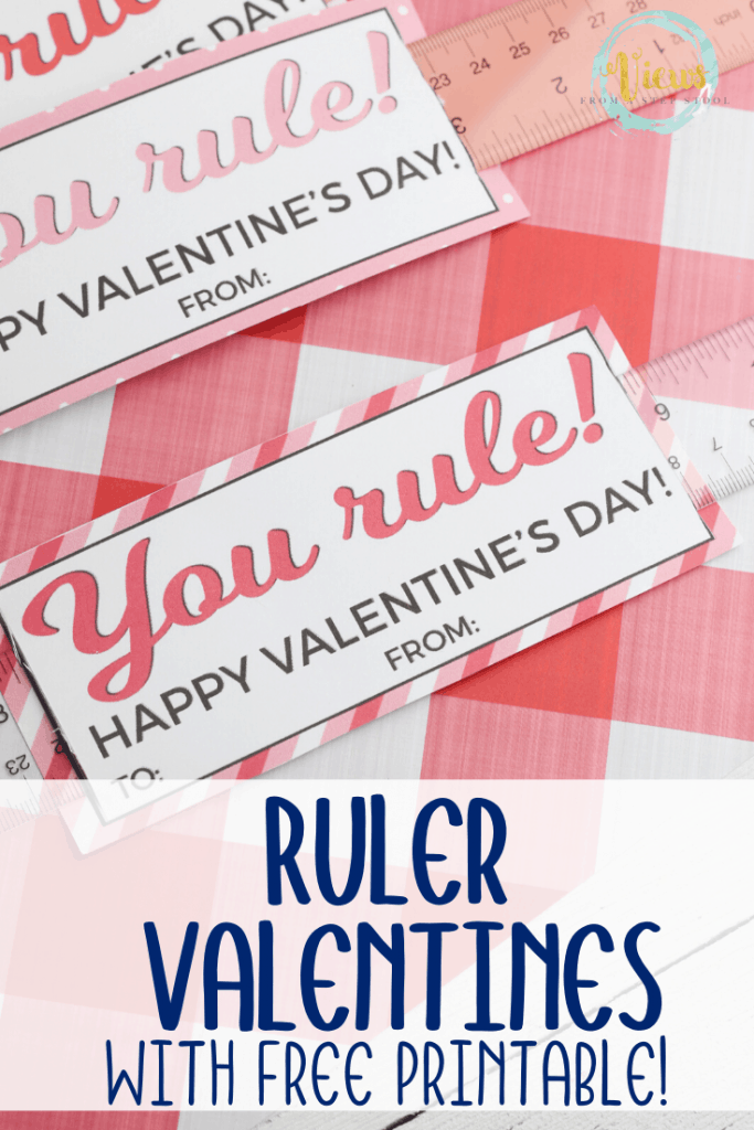 Printable Ruler Valentine