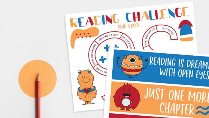 Reading Bookmarks Printable + Reading Challenge Game for Kids - Views ...