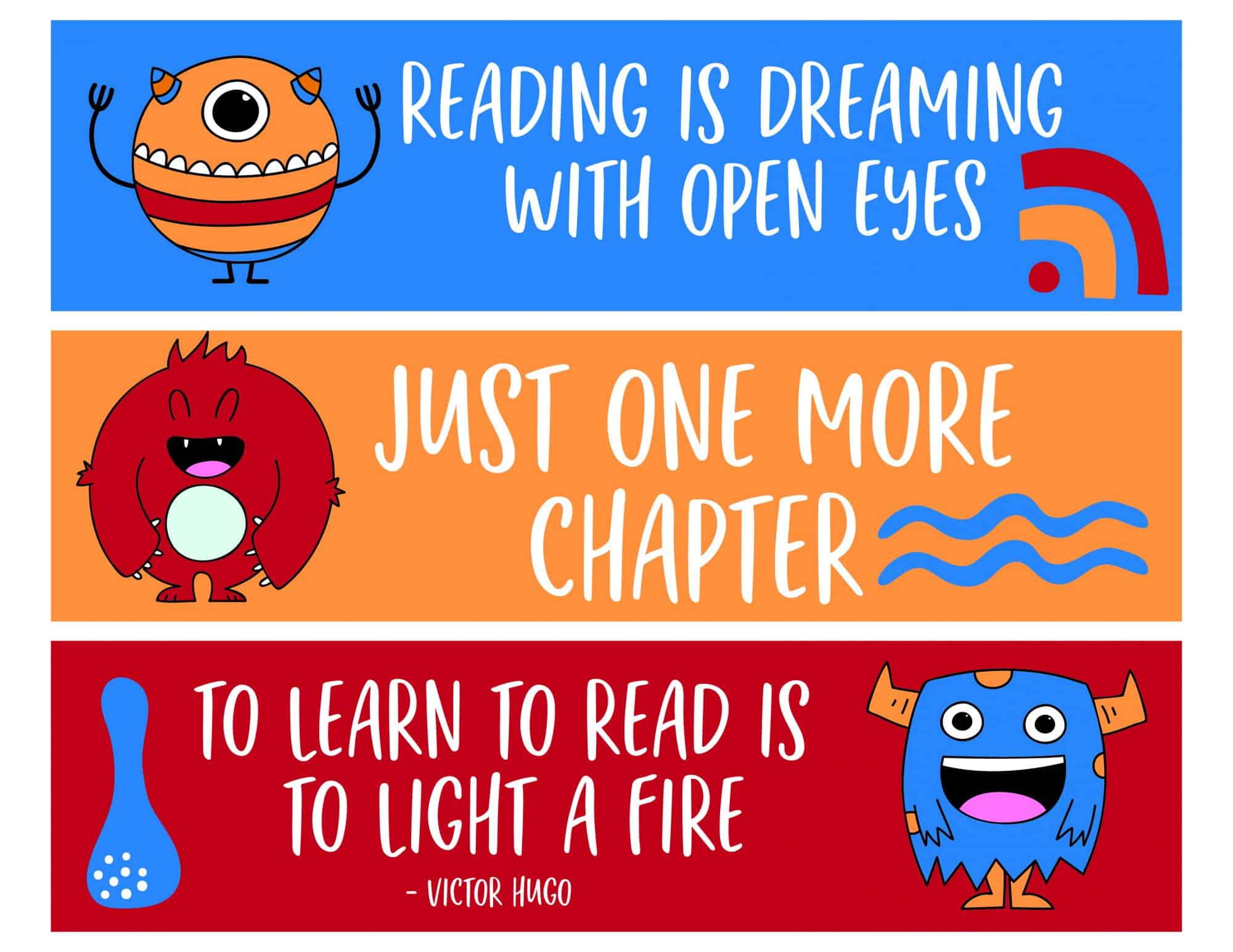 Reading Bookmarks Printable + Reading Challenge Game for Kids - Views ...