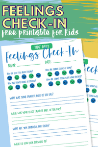 Kids Daily Feelings Check In Printable - Views From a Step Stool