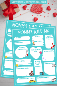 Mommy and Me Mother's Day Printable - Views From a Step Stool