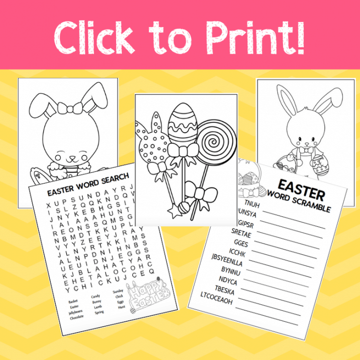 Free Printable Easter Activities: Coloring, Word Scramble & Word Search ...