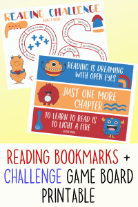 Reading Bookmarks Printable + Reading Challenge Game for Kids - Views ...