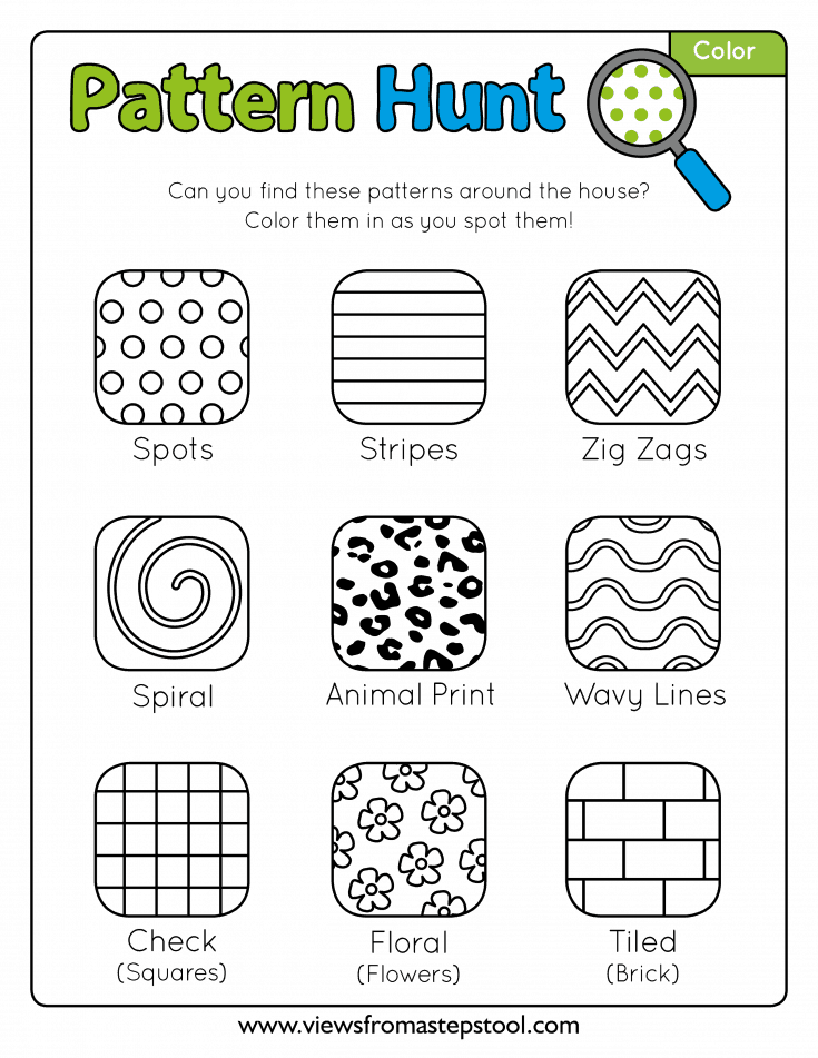 Pattern Scavenger Hunt - Views From a Step Stool