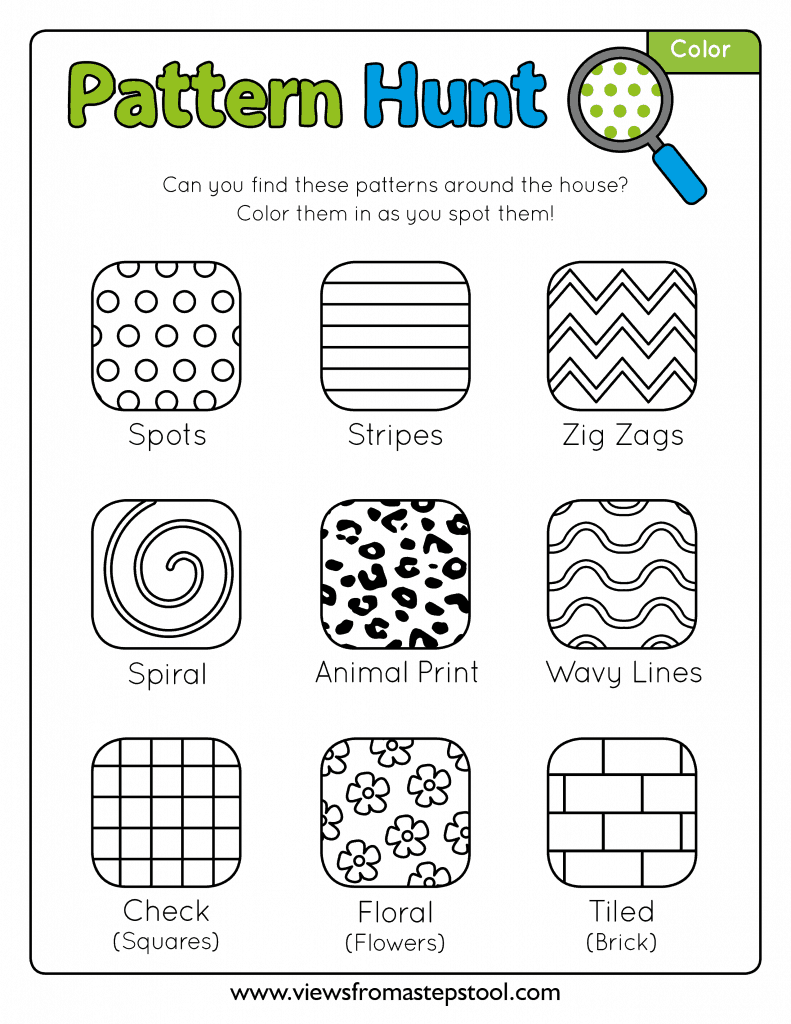 Pattern Scavenger Hunt - Views From a Step Stool