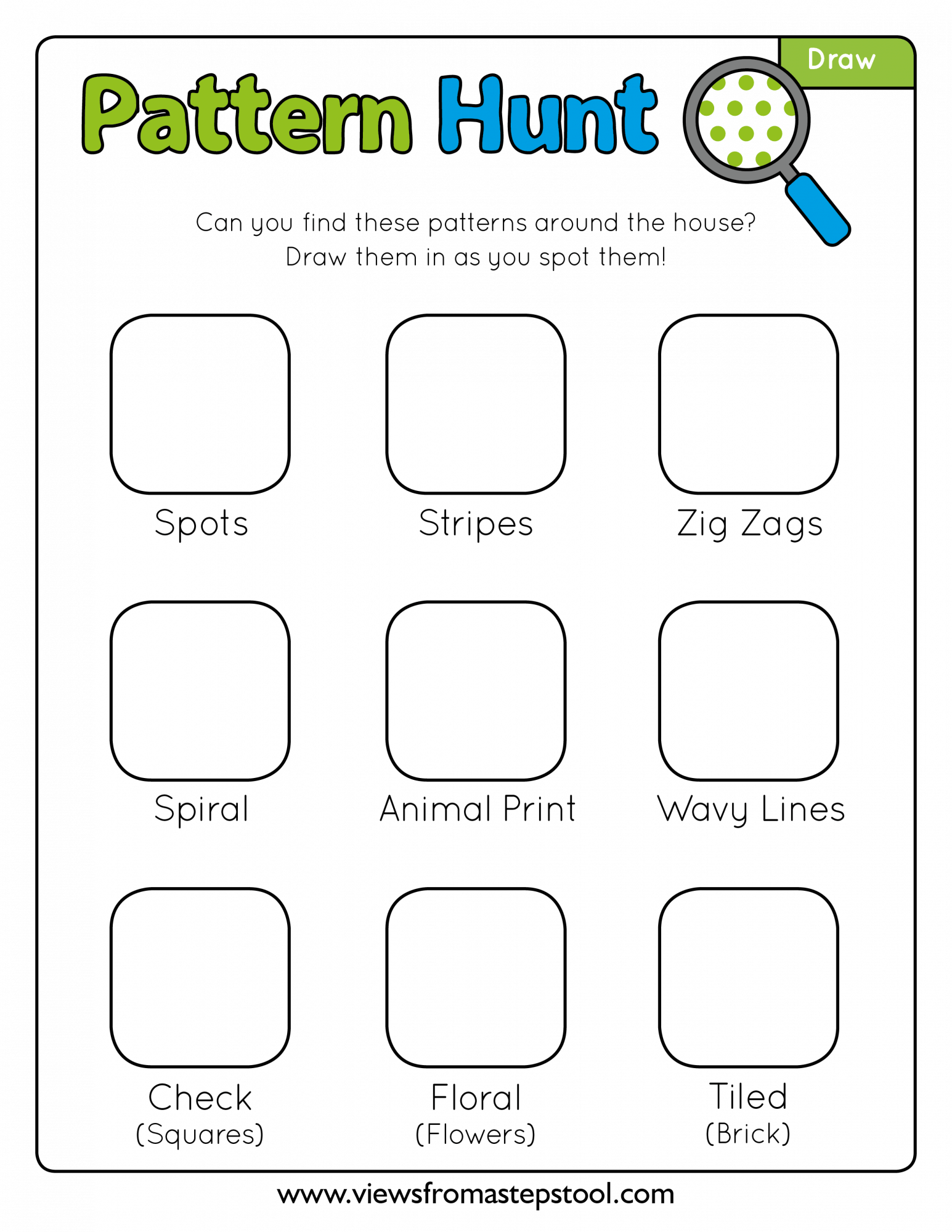 Pattern Scavenger Hunt - Views From a Step Stool