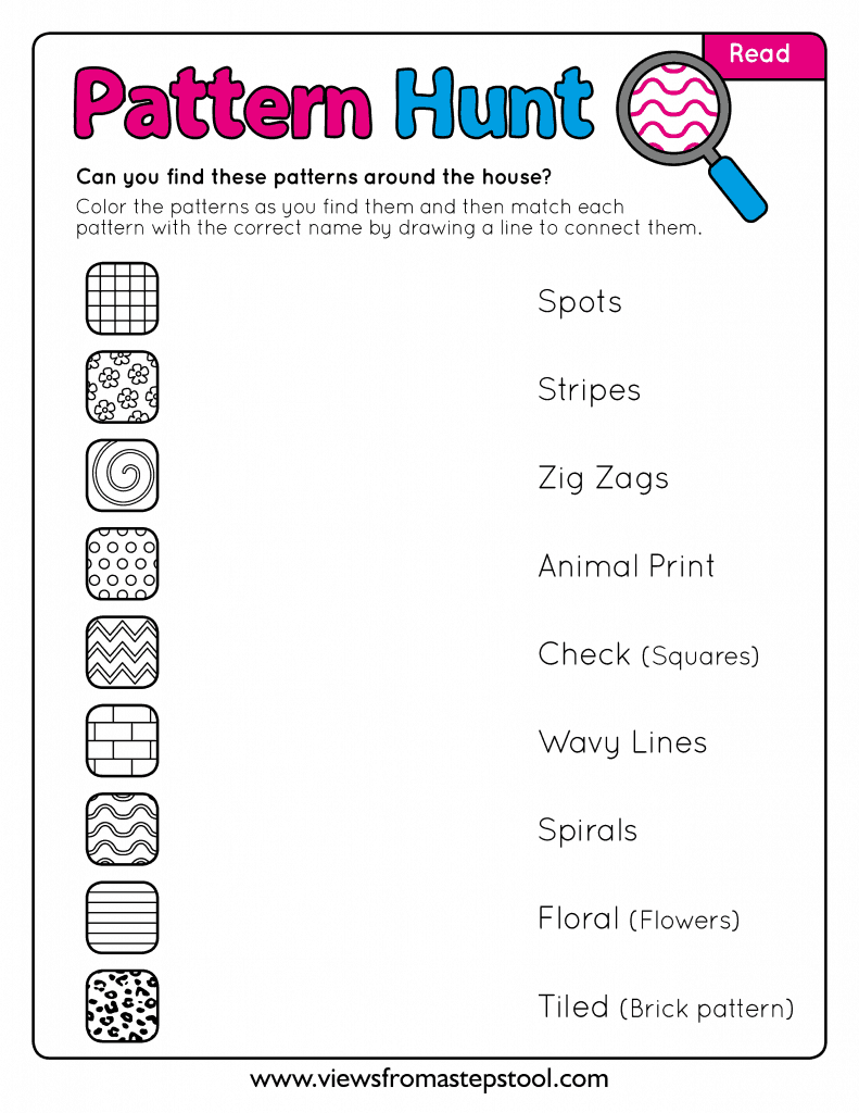 Pattern Scavenger Hunt - Views From a Step Stool