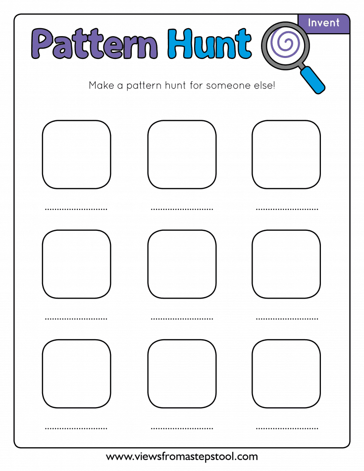 Pattern Scavenger Hunt - Views From a Step Stool