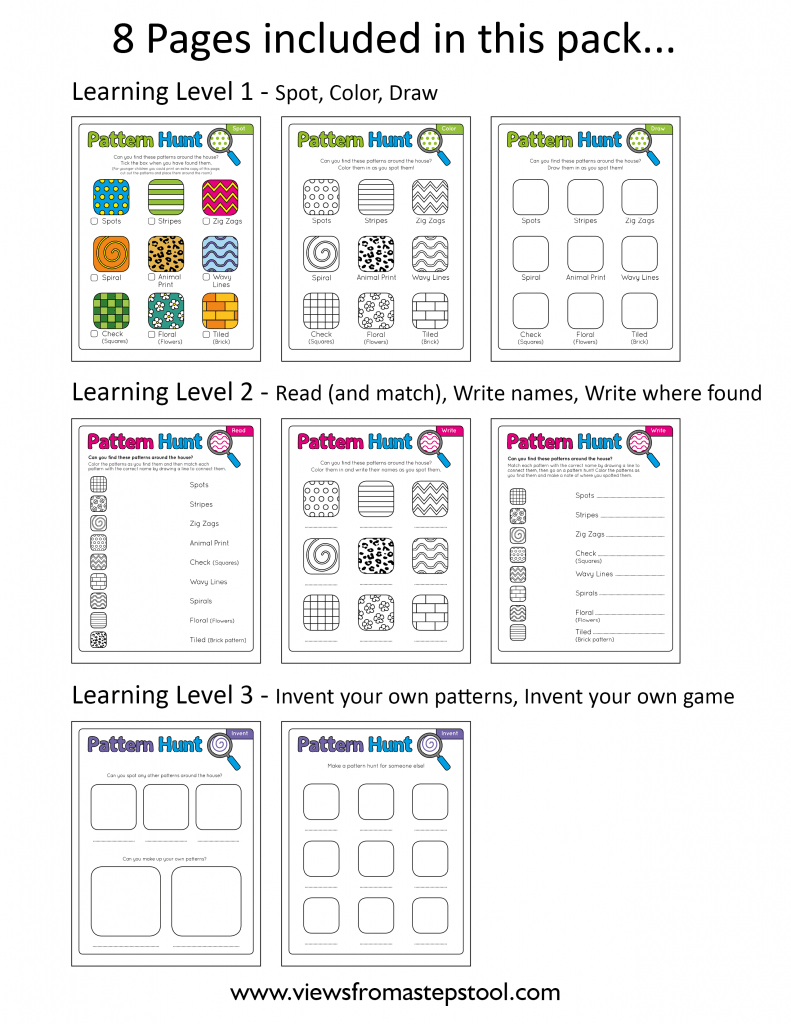 Pattern Scavenger Hunt - Views From a Step Stool