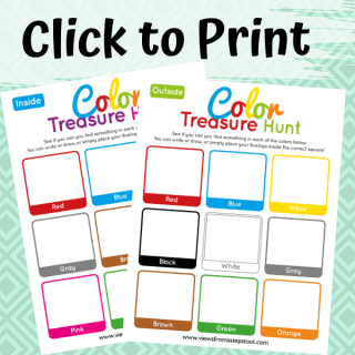 Printable Color Scavenger Hunt for Kids - Views From a Step Stool