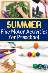 Summer Fine Motor Activities for Preschool - Views From a Step Stool