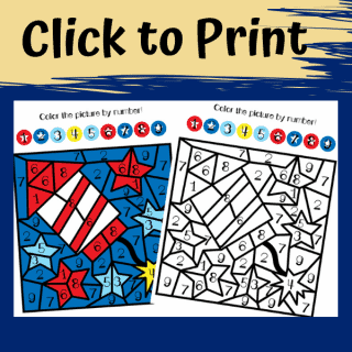 4th of July Color by Number Printable - Views From a Step Stool